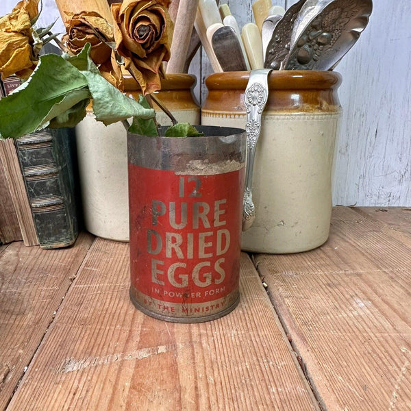 Vintage Pure Powdered Eggs Tin Ministry of Food WW2 – The Blind Mole