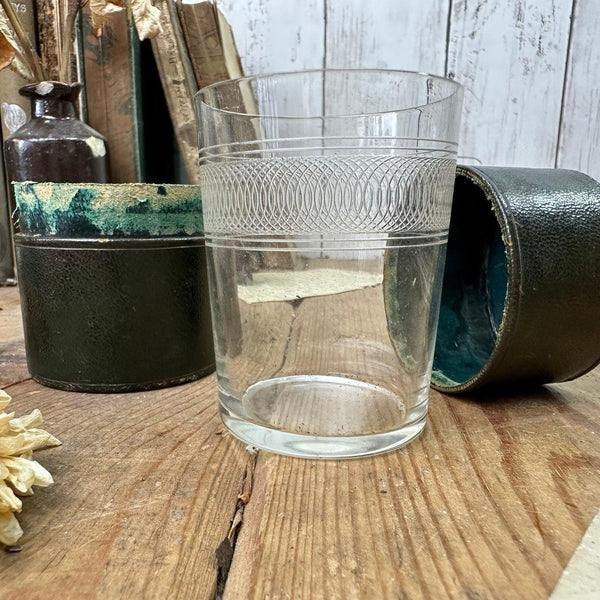 Antique Shot Glass in Leather Case, Hunting Glass, Travel Glass – The ...