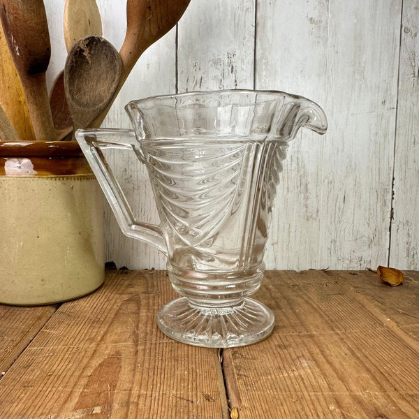 Art Deco Sowerby Vintage Clear Glass Jug Pitcher – The Blind Mole