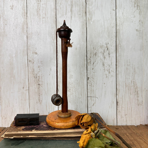 Vintage Wooden Bobbin Bilboquet Toy Stick Game on String – The Blind Mole